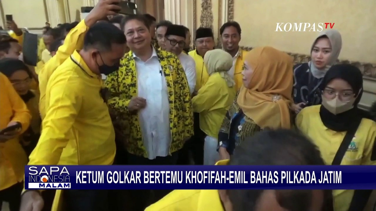 Ketum Golkar Bertemu Khofifah-Emil Bahas Pilkada Jatim - Video Dailymotion
