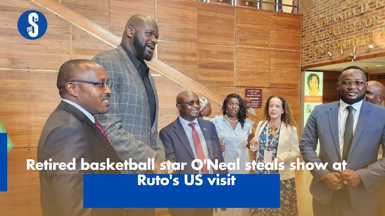 President Ruto's delegates meet former NBA star Shaquille O'neal ...