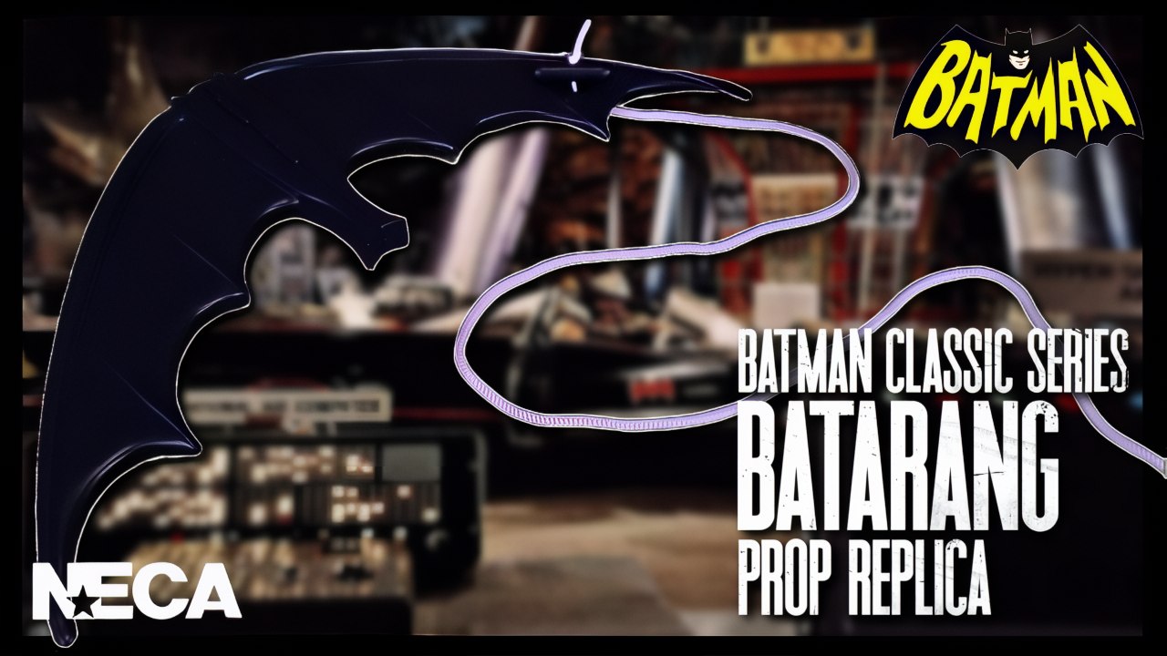 NECA Toys Batman The Classic Series Batarang Prop Replica - video ...