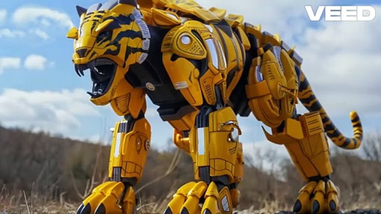 power rangers primoradial yellow saber tooth tiger zord first look ...