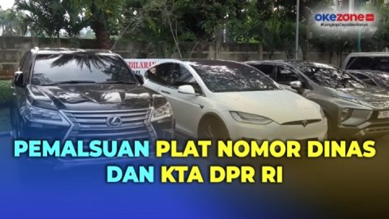 Polisi Bongkar Praktik Pemalsuan Plat Nomor Dinas dan KTA DPR RI, 8 Mobil Mewah Disita - video ...