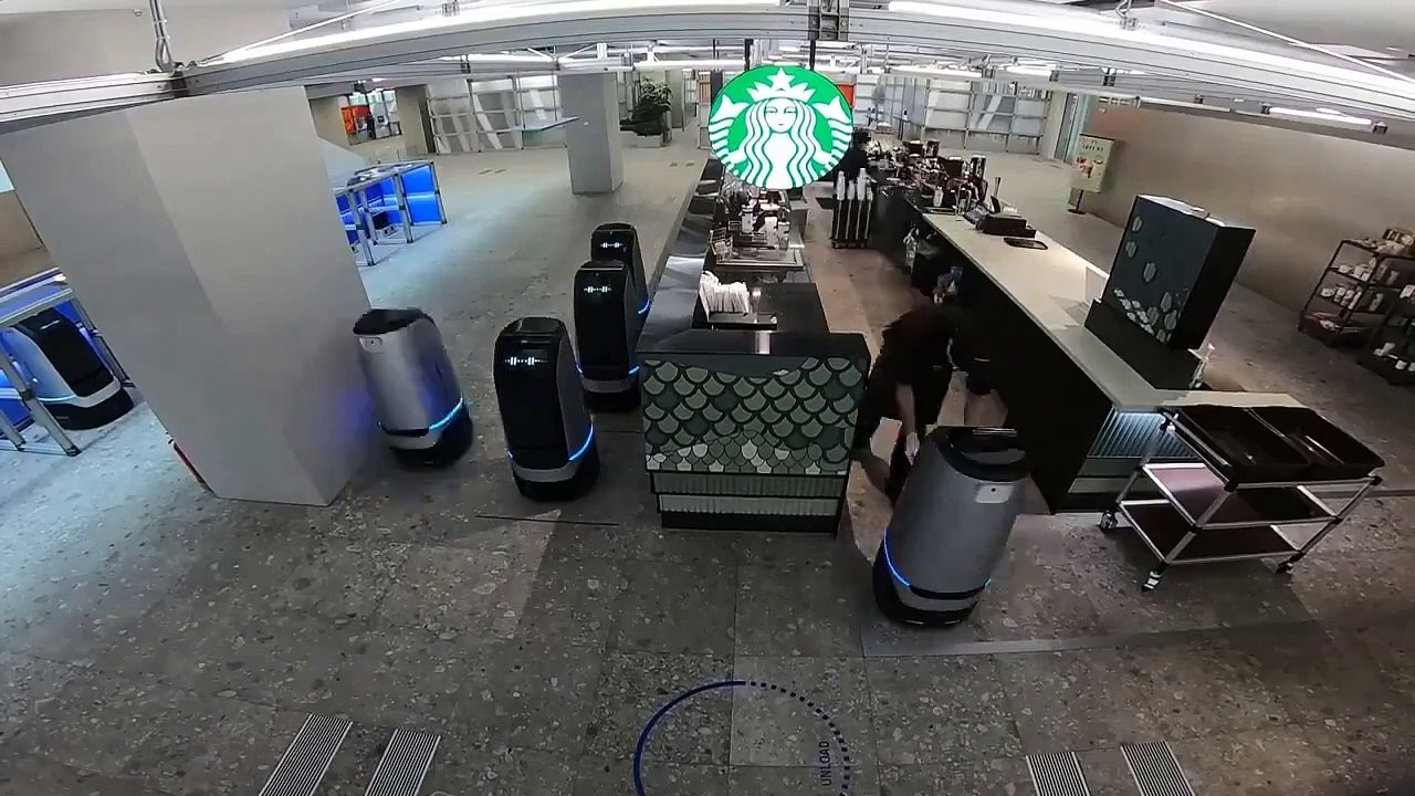 Así se dirige un Starbucks con unos cuantos robots - Vídeo Dailymotion