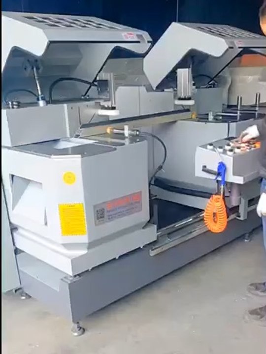 Aluminum Profile Wood Heavy Duty CNC Digital Display Double Head Cutting Machine CNC Double Head ...