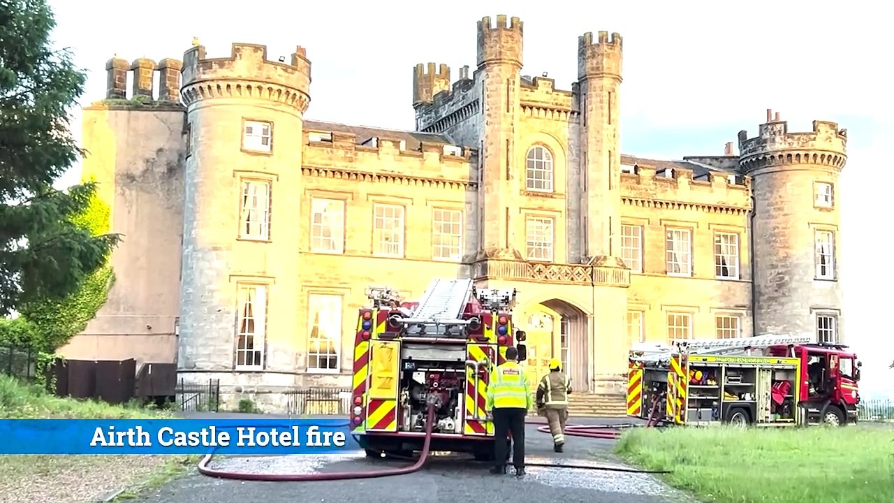 Airth Castle Hotel fire - video Dailymotion