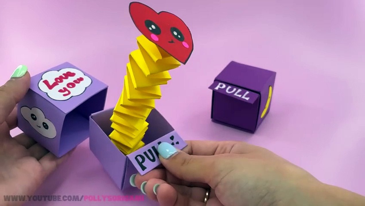 How to make origami SURPRISE BOX [origami pop out box] - video Dailymotion