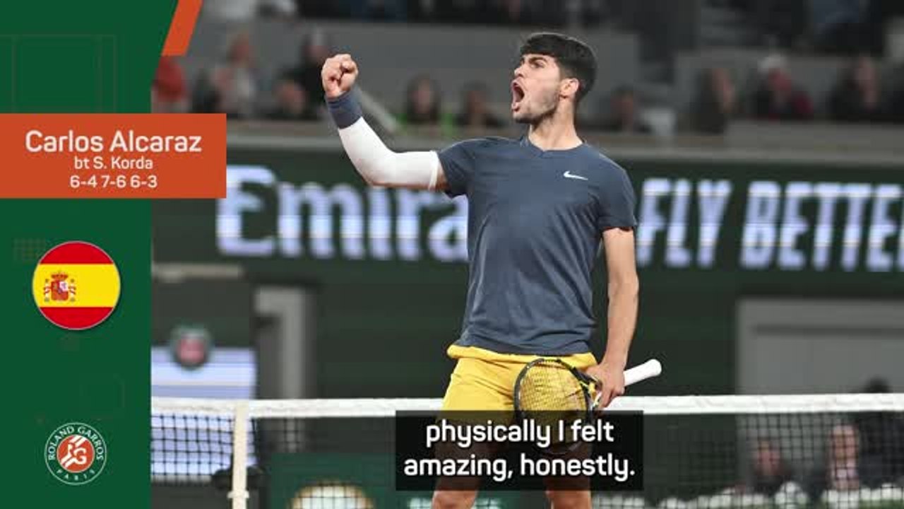 Alcaraz puts forearm injury speculation to bed - video Dailymotion