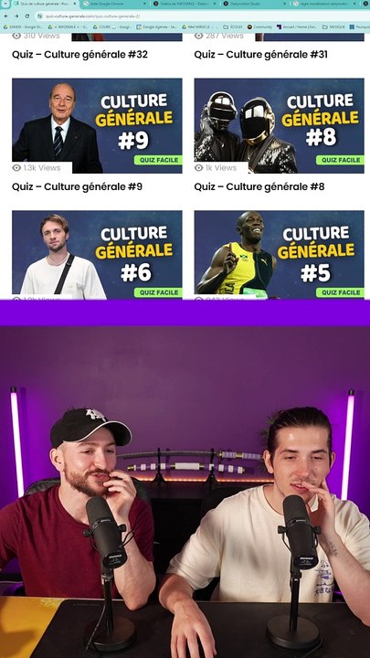 QUIZZ CULTURE G ! Episode 124 ! (Vidéo exclusive dailymotion) - Vidéo ...