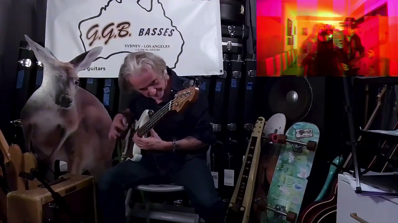 Garry Gary Beers INXS bassist rock music performance video. Shine Like ...