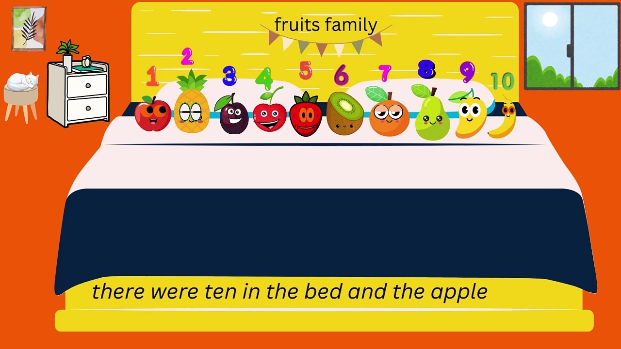 ten in a bed| learn to count| ten in a bed roll over| kids rhymes ...