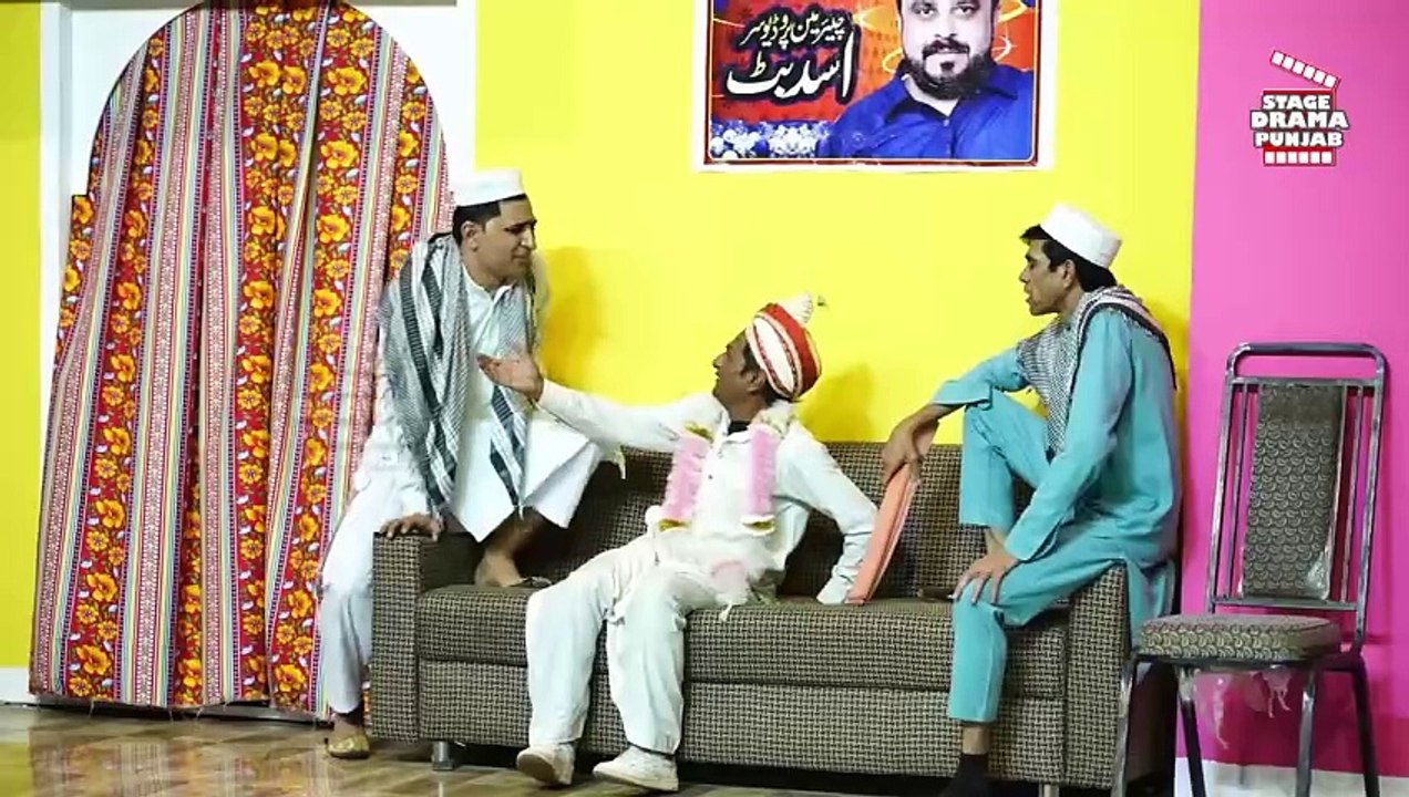 Amjad Rana _ Sheeza Butt _ Ghoshi 2 _ New Funny Stage Drama Clip _ Best ...