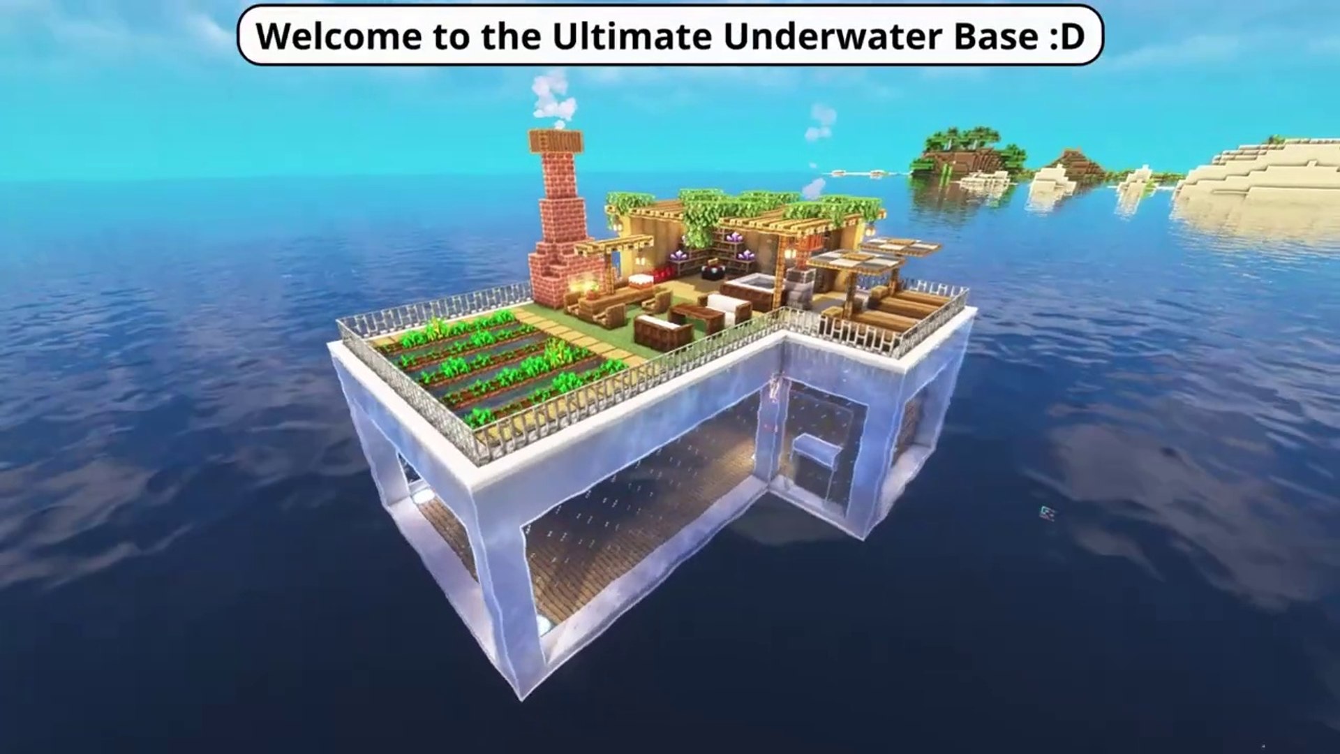 Minecraft Underwater Houses Minecraft Underwater House Tutorial (How