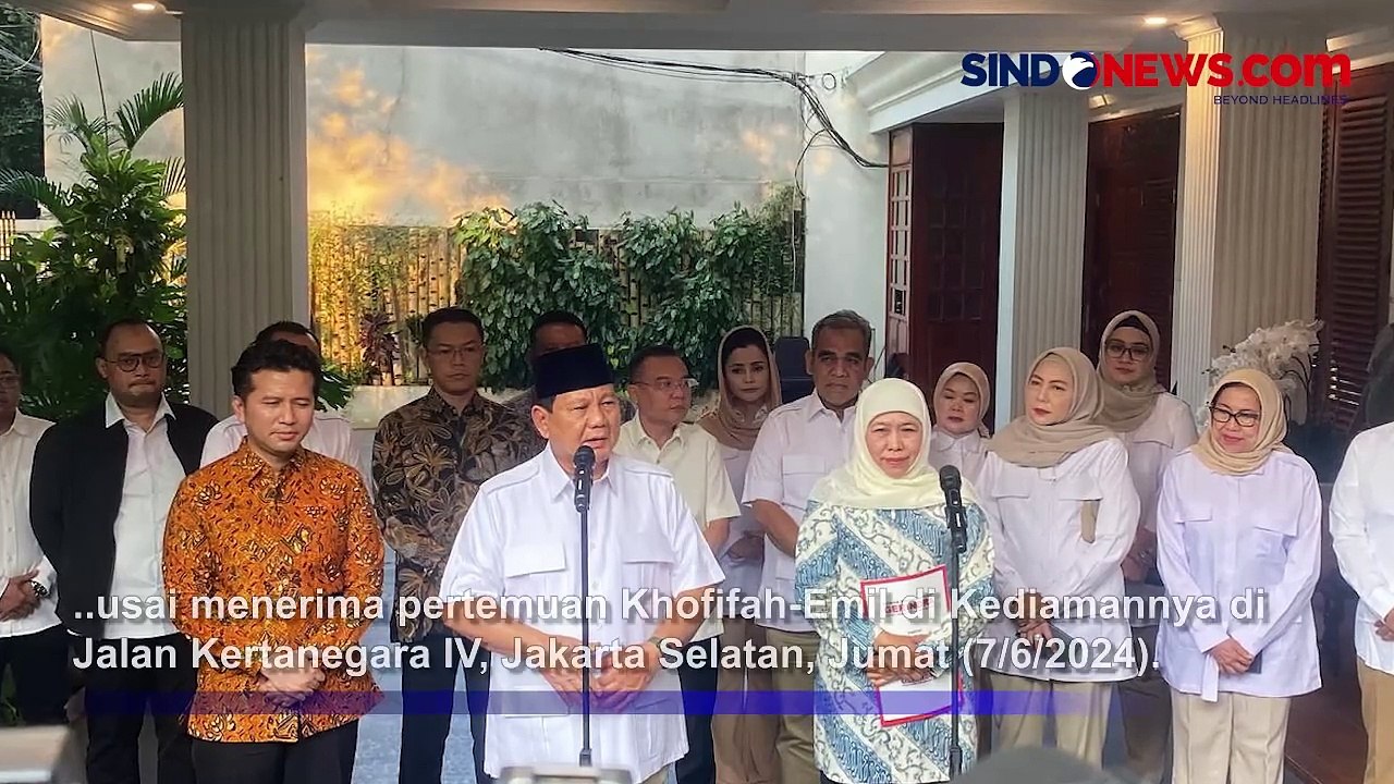 Gerindra Resmi Usung Khofifah-Emil di Pilgub Jatim 2024 - Video Dailymotion