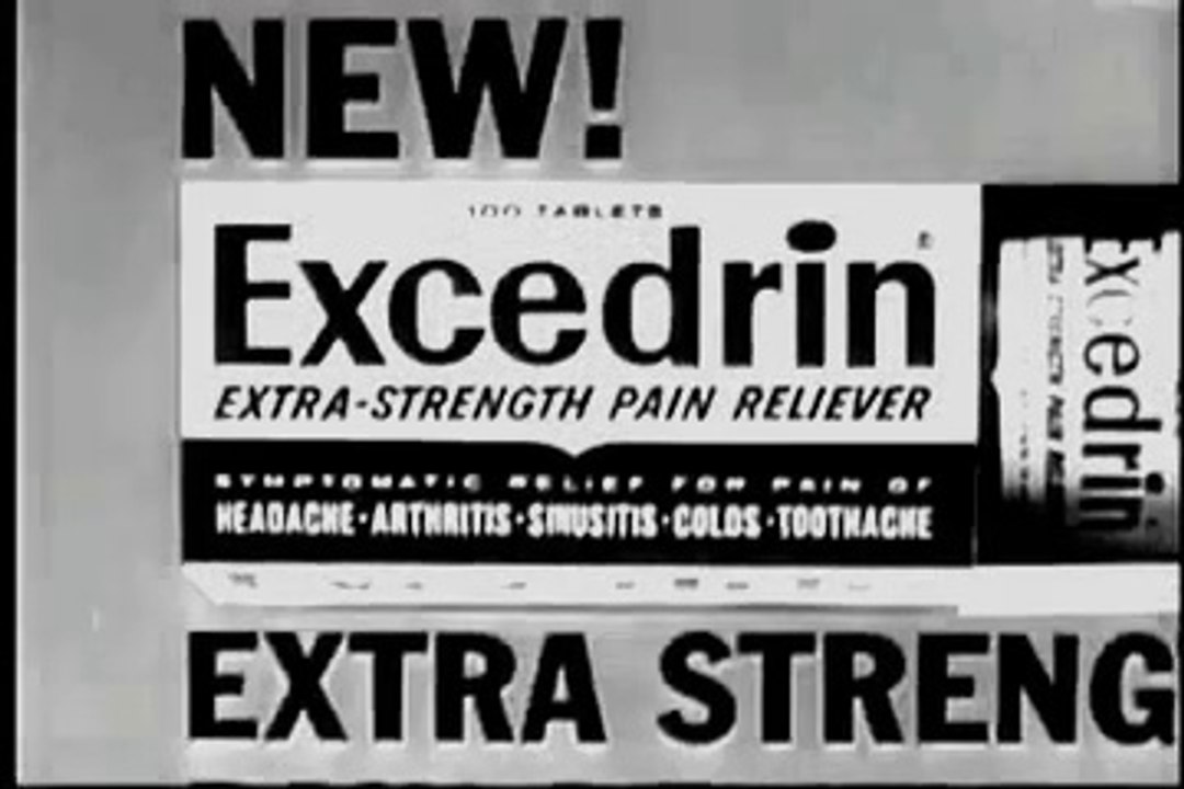 1960s extra-strength Excedrin TV commercial - video Dailymotion