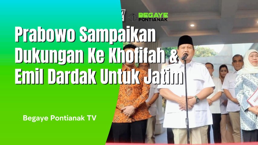 Prabowo Berikan Dukungan Ke Khofifah Dan Emil Dardak Maju Pilkada Jatim Prabowo Berikan Dukungan Ke Khofifah Dan Emil Dardak Maju Pilkada Jatim
