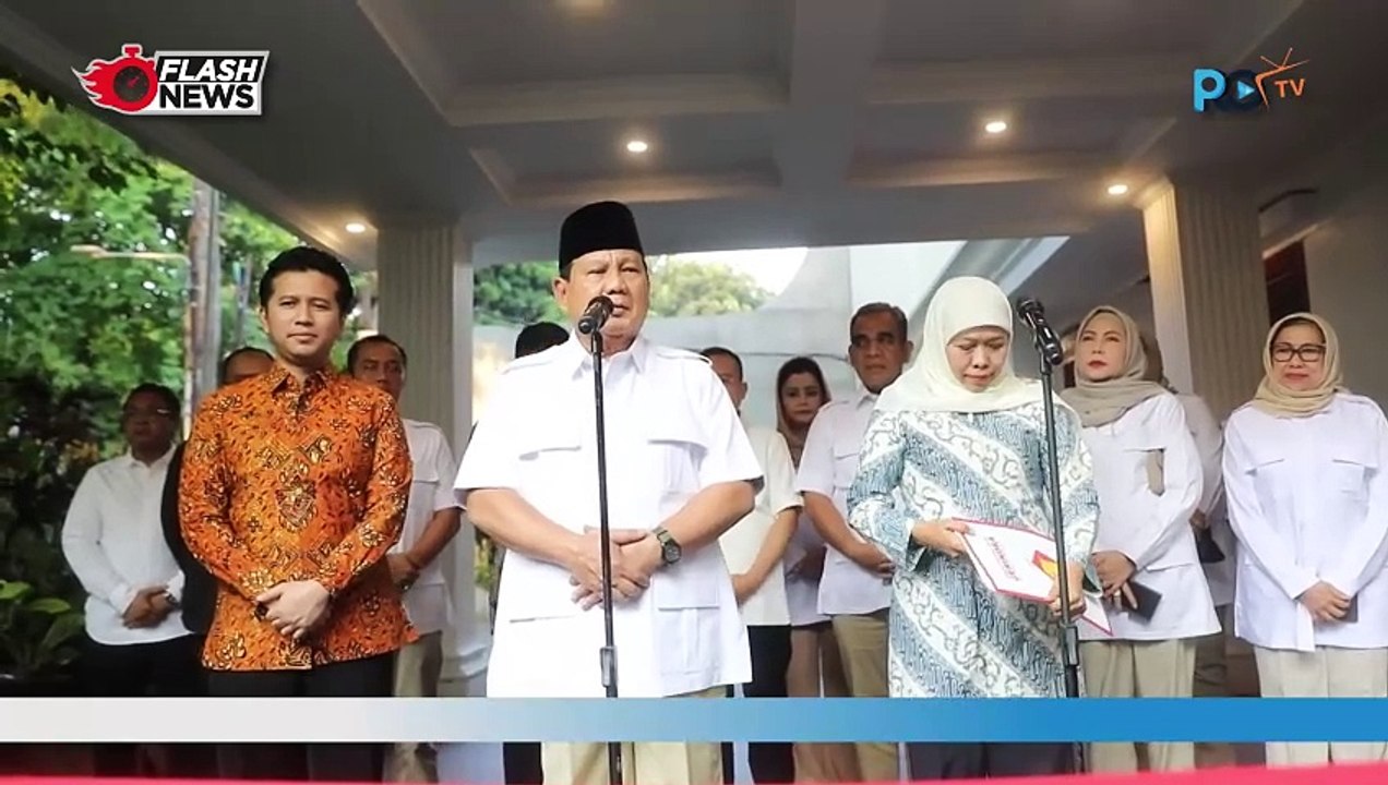 Prabowo Dukung Khofifah dan Emil Dardak Maju di Pilgub Jatim 2024 - Video Dailymotion