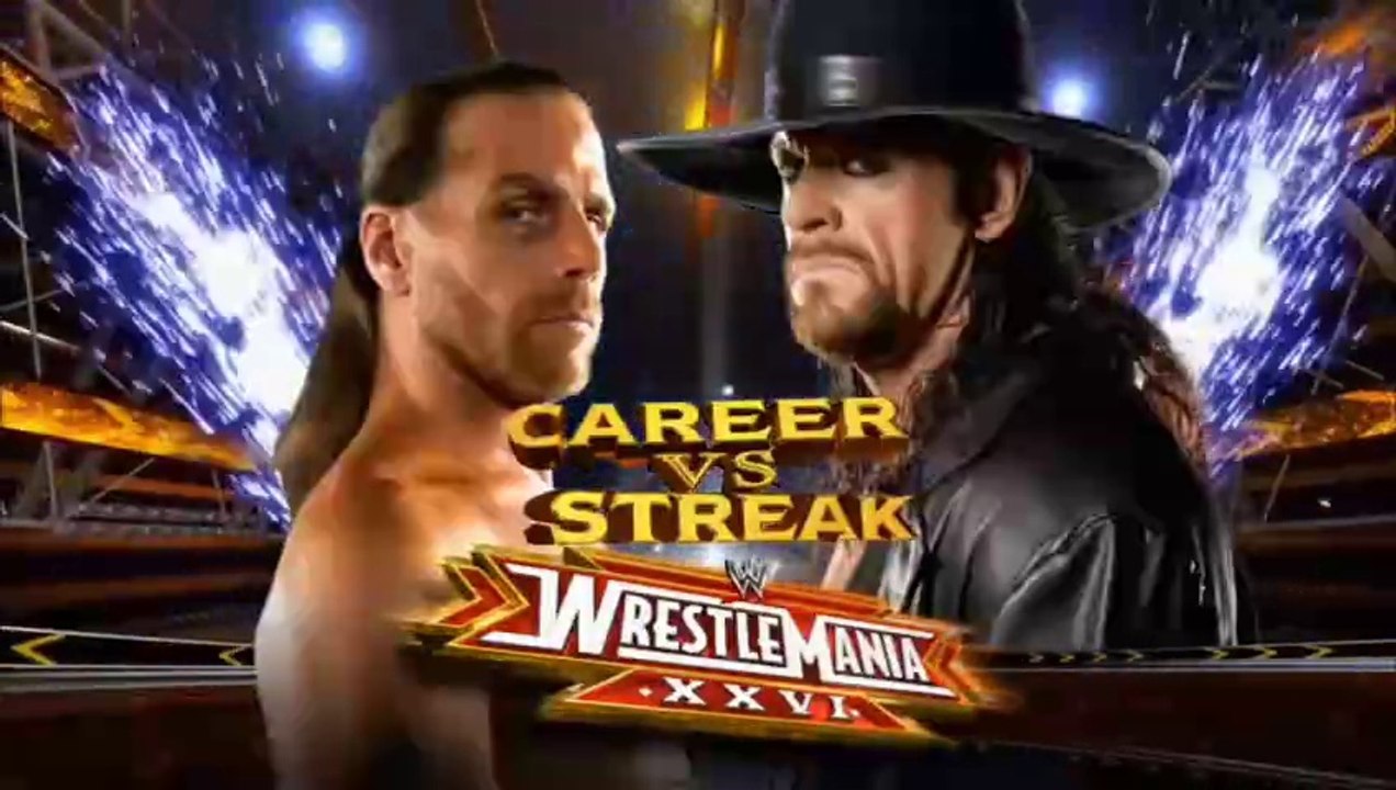Wwe Wrestlemania Xxvi Shawn Michaels Vs The Undertaker Streak Vs