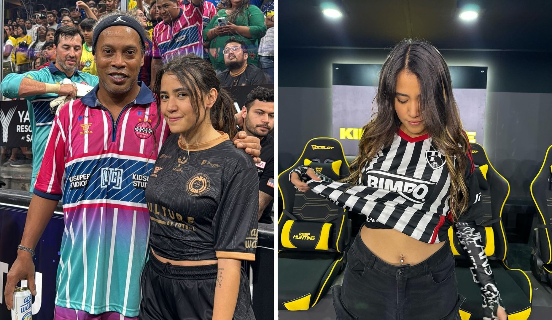 Mercedes Roa cumple su sueño; conoce a Ronaldinho y esta es su reacción ...