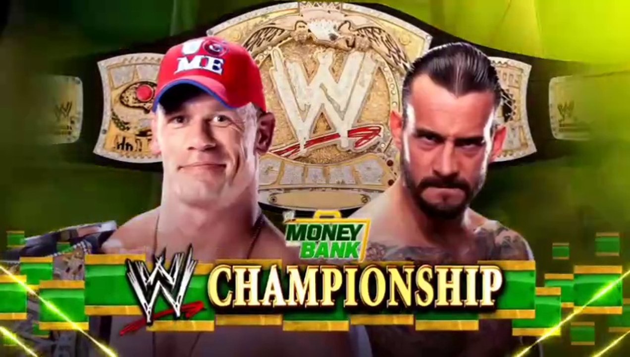 WWE Money In The Bank 2011 - CM Punk vs John Cena (WWE Championship) - video Dailymotion