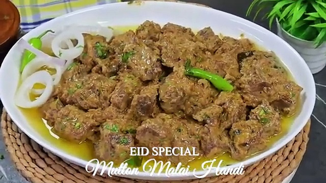 How to make Mutton Malai Handi Recipe,Bakra Eid Special Recipe by ...