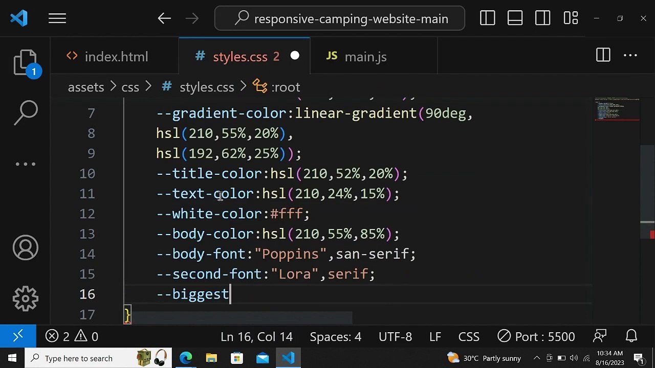 Responsive Camping Website_ HTML CSS & JS - video Dailymotion