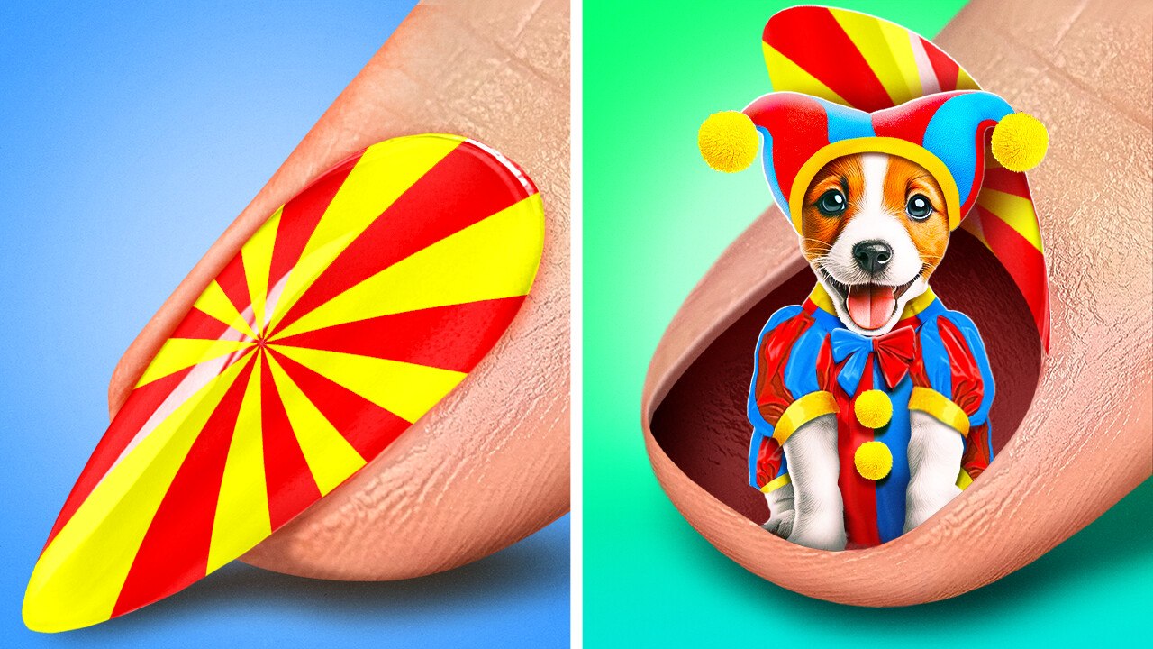 Puppy Turned into Pomni! *Amazing From Dog To Digital Circus Makeover ...