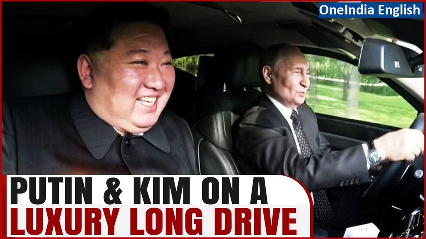 WATCH | Vladimir Putin And Kim Jong Un Take Turns Driving Russian-Made Limousine - Oneindia News