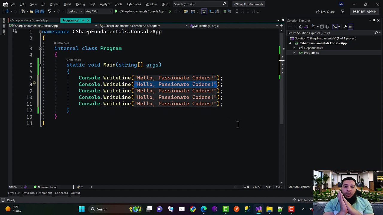 c# lesson 5 - video Dailymotion