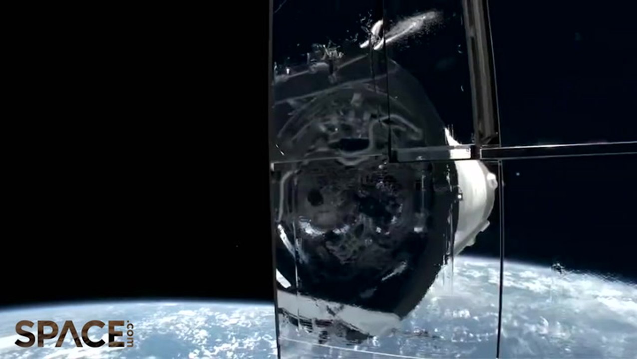 SpaceX Starlink Satellites Deployed In Stunning View From Space - video ...