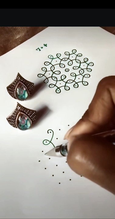 Chain rangoli design - video Dailymotion