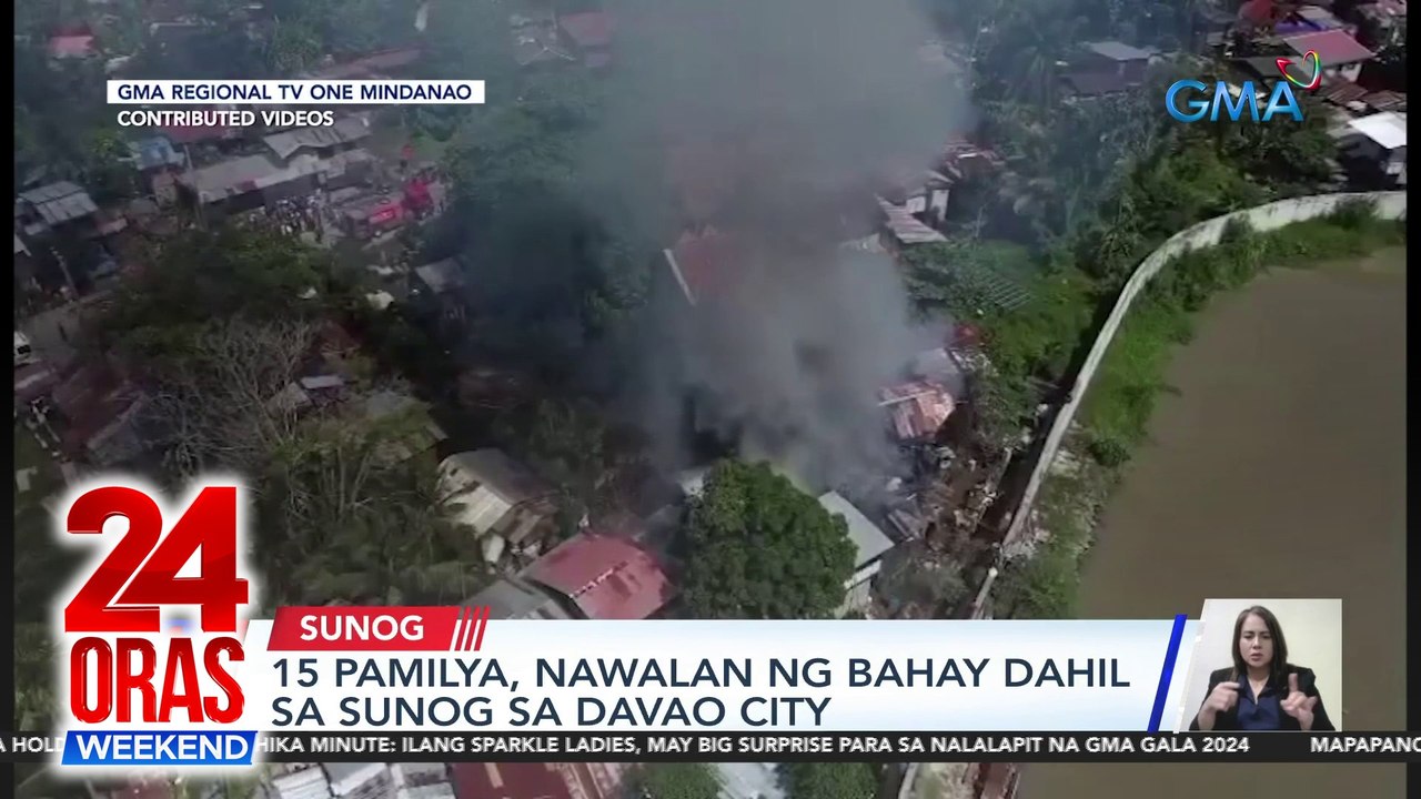 15 Pamilya, nawalan ng bahay dahil sa sunog sa Davao City | 24 Oras ...