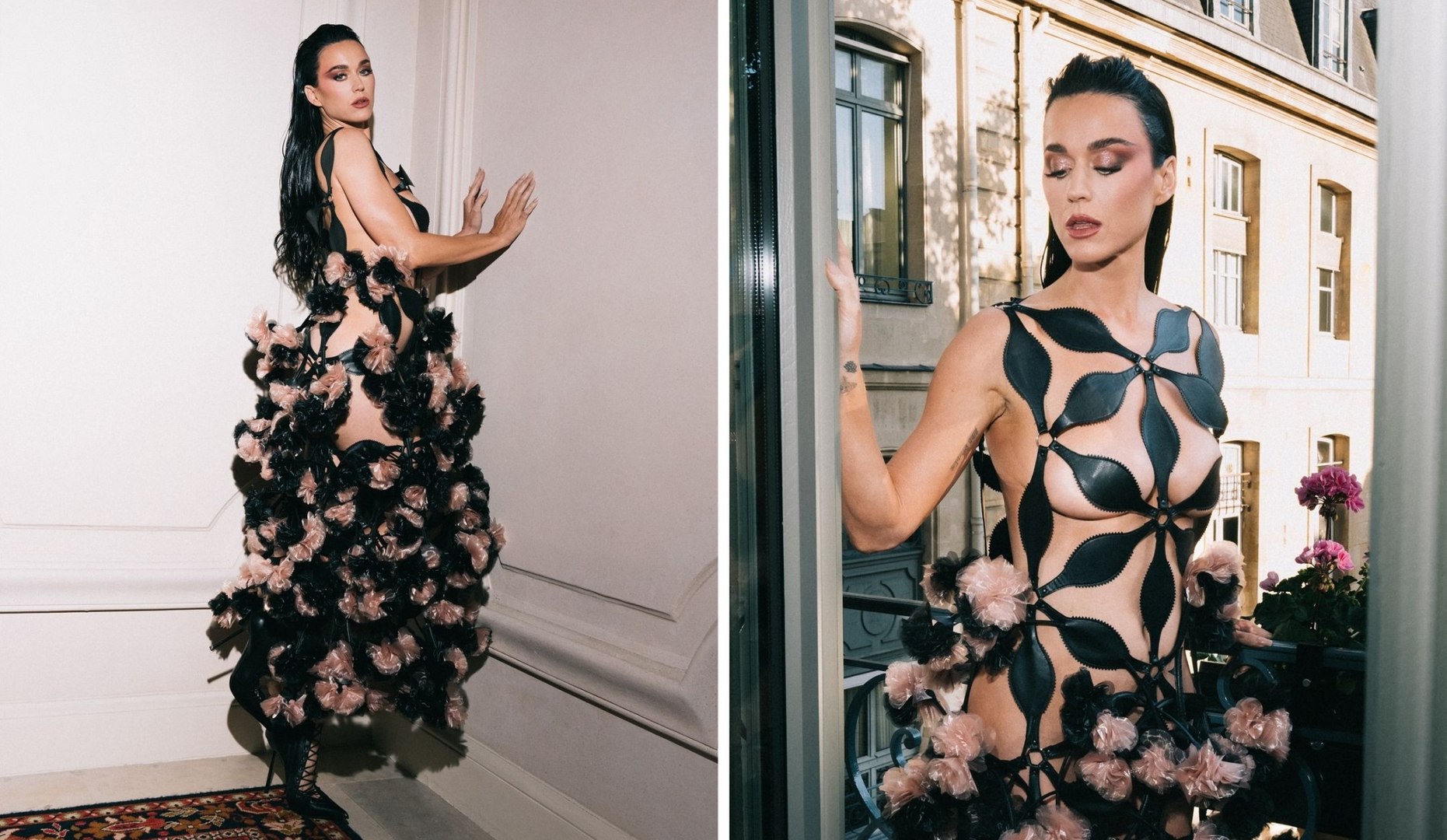 Katy Perry llega casi desnuda a la semana de la moda en París; así de atrevido y sensual fue su ...