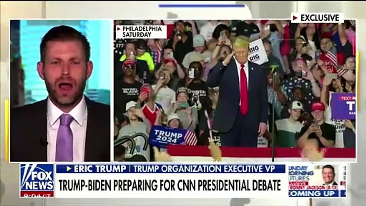 "He's Gonna Do Awesome": Eric Trump Predicts Father's Debate ...