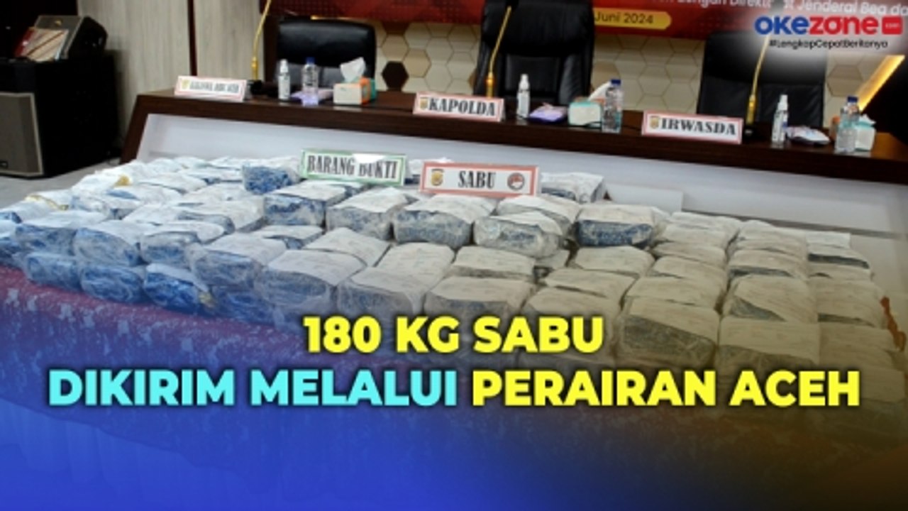Polda Aceh Gagalkan Penyelundupan 180 Kg Sabu Jaringan Internasional Asal Malaysia - video ...
