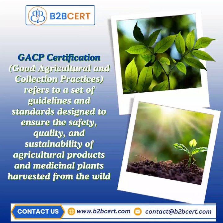 gacp certification in Bangalore - video Dailymotion