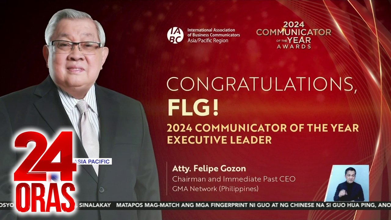GMA Network Chairman Atty. Felipe L. Gozon, kinilala bilang 2024 ...