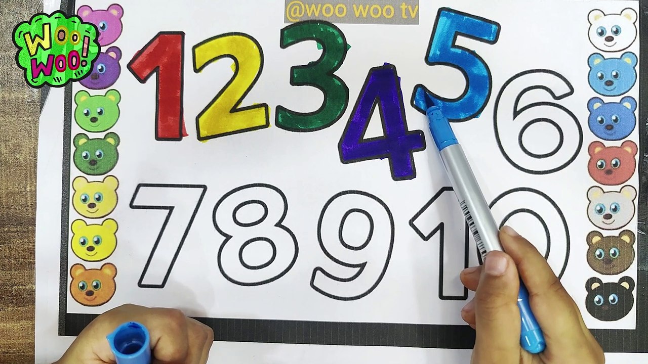 123 Numbers | 1234 Number Names | 1 To 20 Numbers | 12345 learning for ...