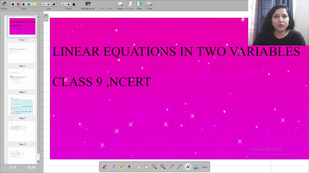 LINEAR EQUATIONS IN TWO VARIABLES| CLASS 9| CHAPTER 4| NCERT|COMPLETE ...