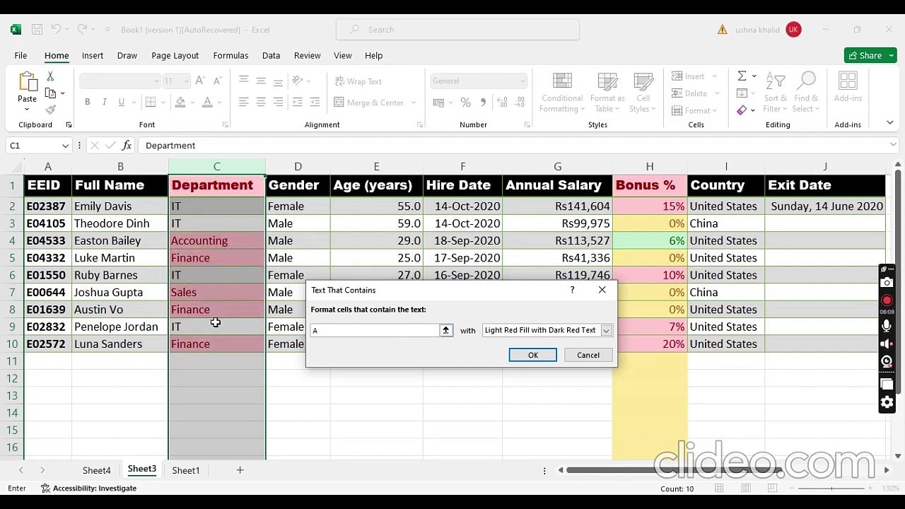MS Excel _ Conditional Formatting _ Cell Rules _ Data Bars - video Dailymotion