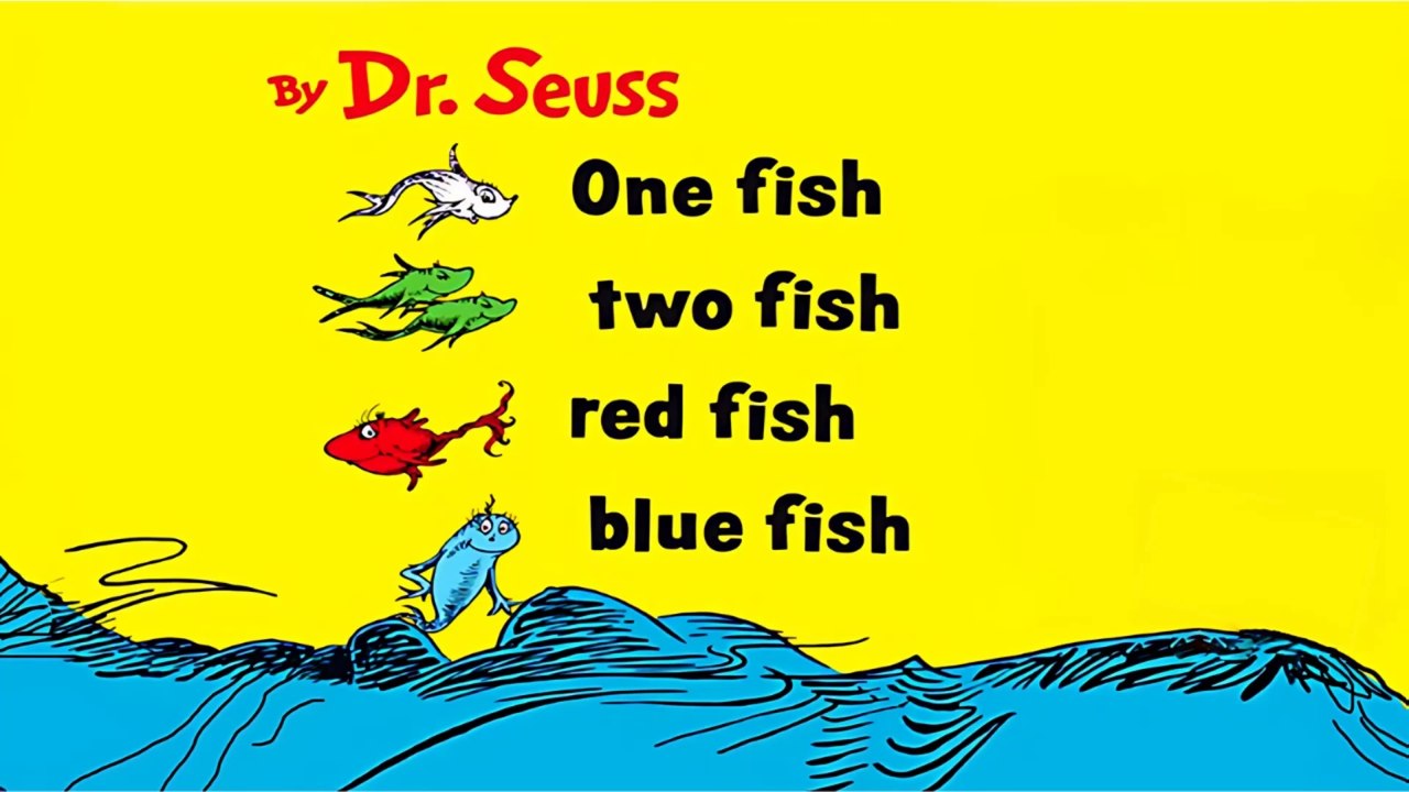 One Fish Two Fish Red Fish Blue Fish - Dr Seuss Kids Book Read Aloud ...