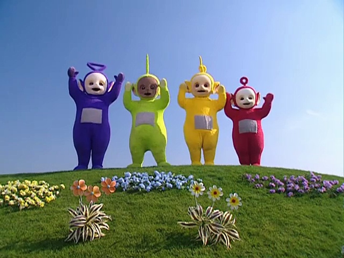 Les Teletubbies Vont Faire De L'exercice Avec Les Teletubbies