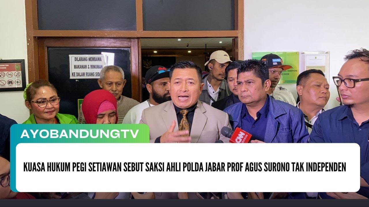 Kuasa Hukum Pegi Setiawan Sebut Saksi Ahli Polda Jabar Prof Agus Surono ...
