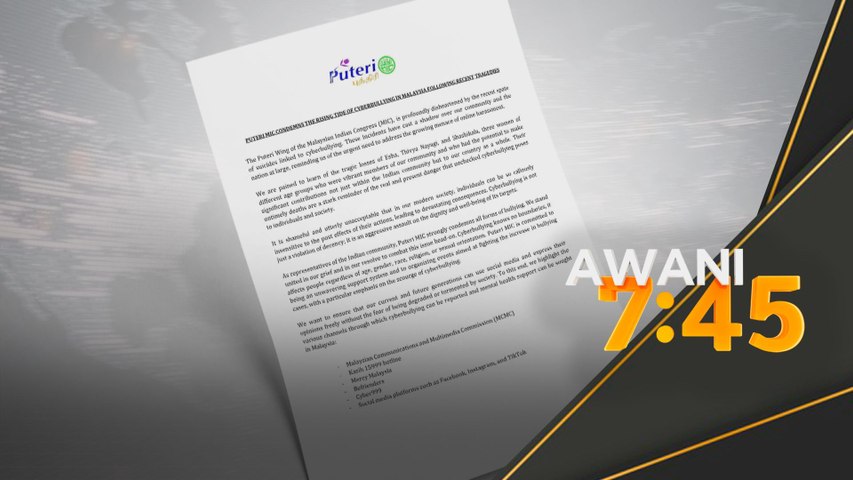 Puteri MIC mahu kerajaan tangani segera isu buli siber | Astro Awani