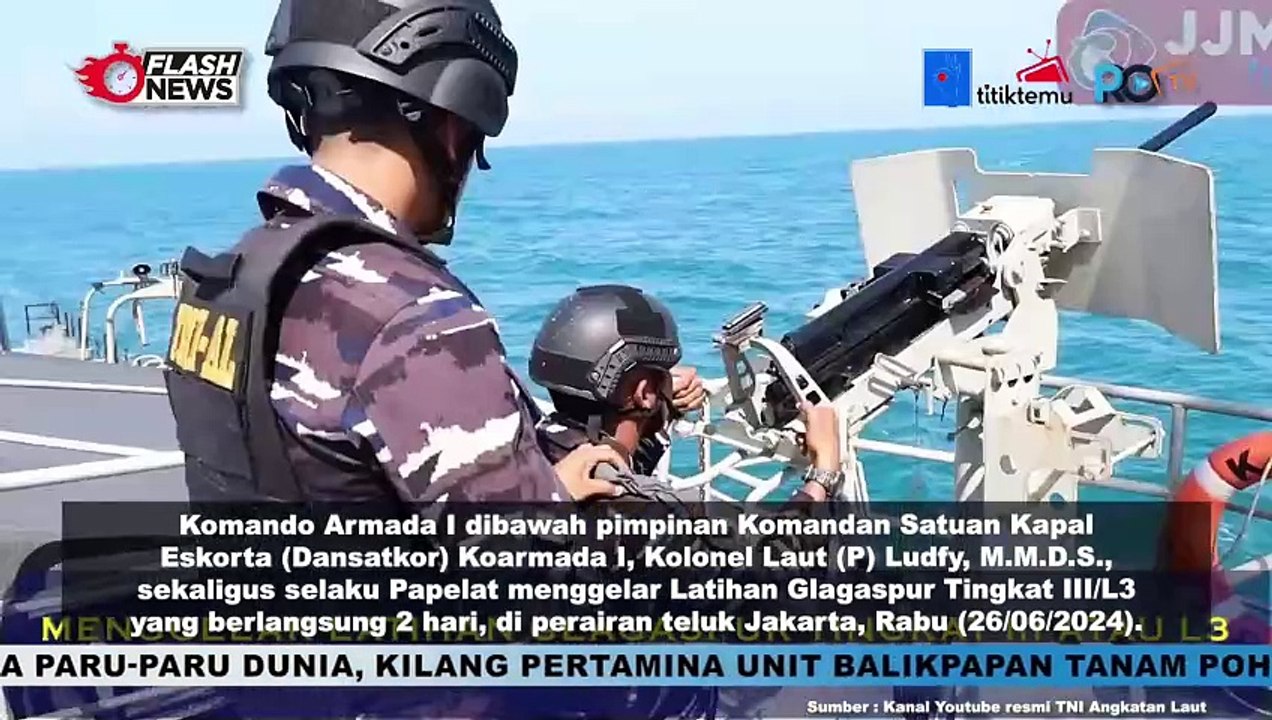 Satkor Koarmada I Sukses Gelar Latihan Glagaspur, di Perairan Teluk ...