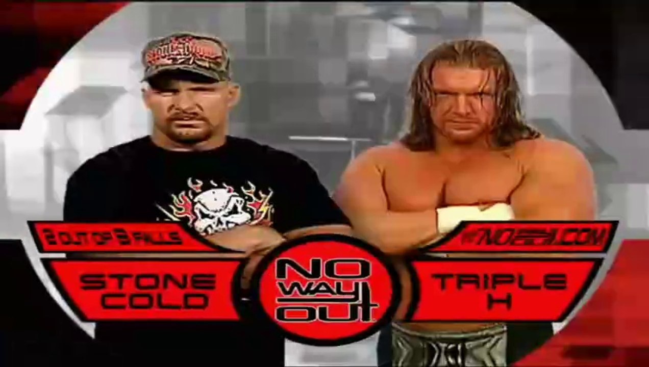 WWF No Way Out 2001 - Triple H vs Stone Cold Steve Austin (Three Stages ...
