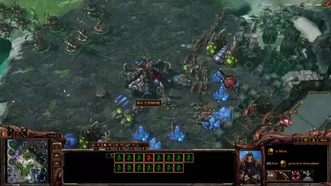 [StarCraft 2] No.0218 -- Normal-Level ZERG player fights A.I., WIN ...