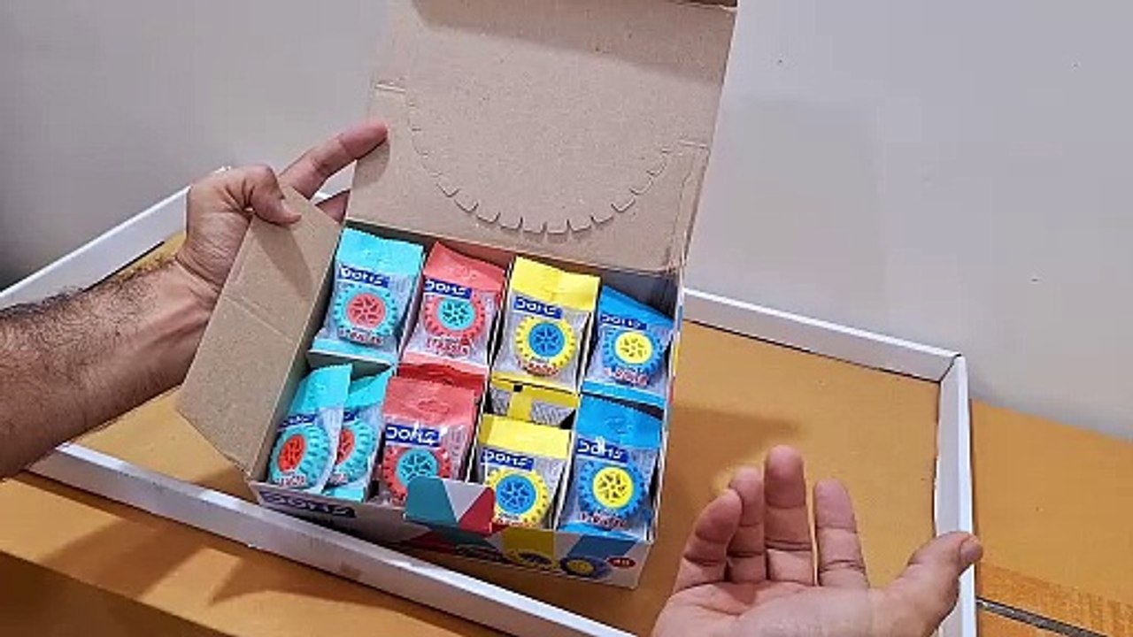 Unboxing and Review of doms mini e-racer tyre shape eraser for return ...