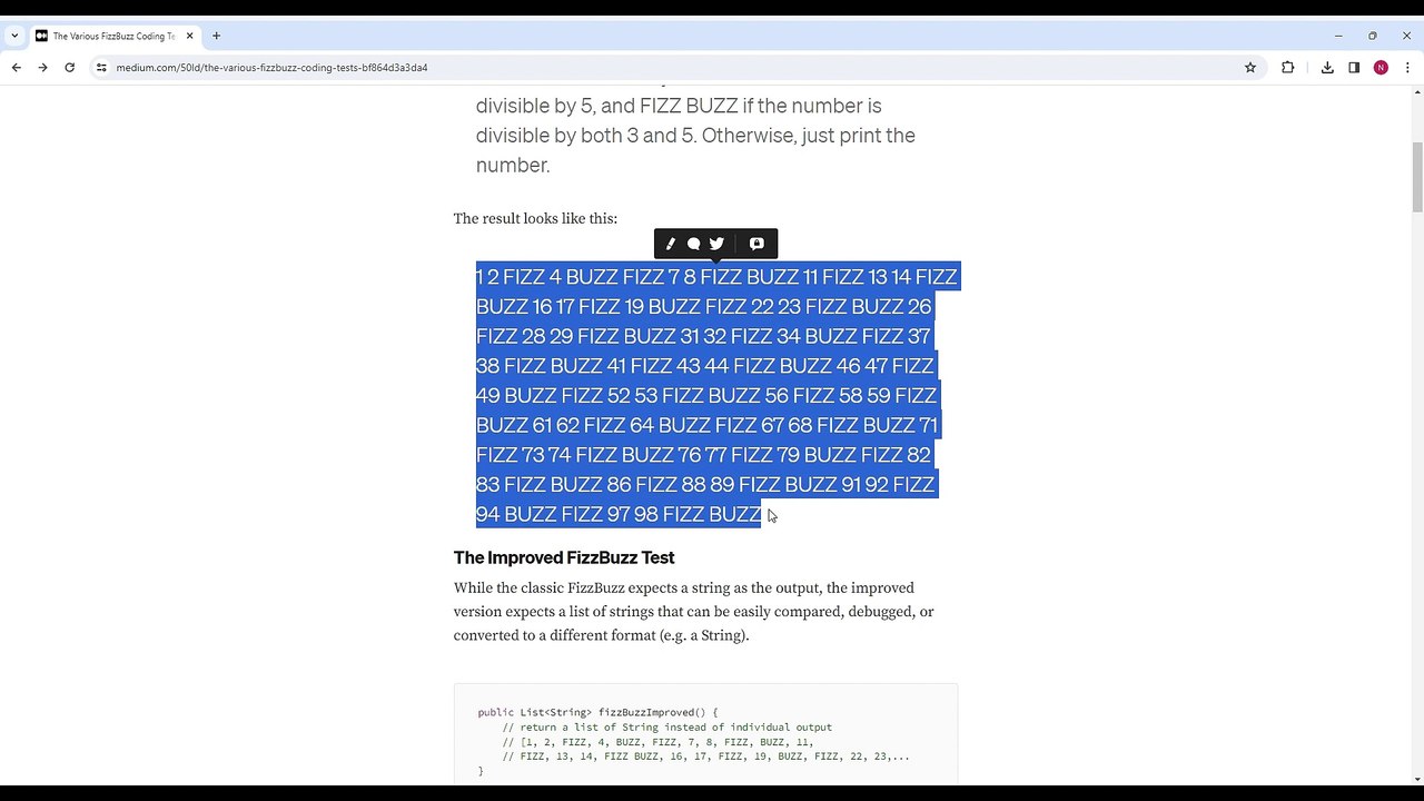 Solving FizzBuzz Coding Test with Java loop and Stream - video Dailymotion