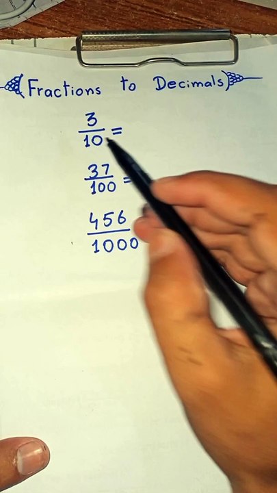 How to Convert Fractions into DECIMALS | fractions to decimals - video ...