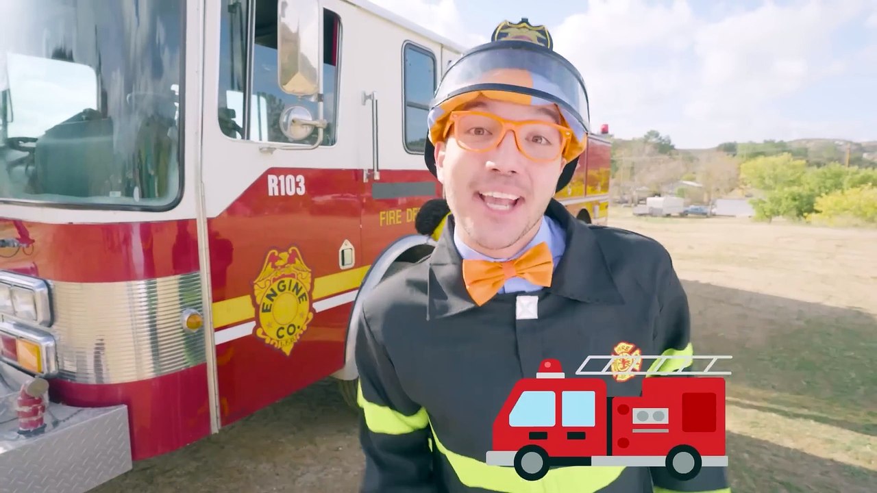 Fire Truck Song - Brand New BLIPPI Fire Truck Song - Educational Songs ...