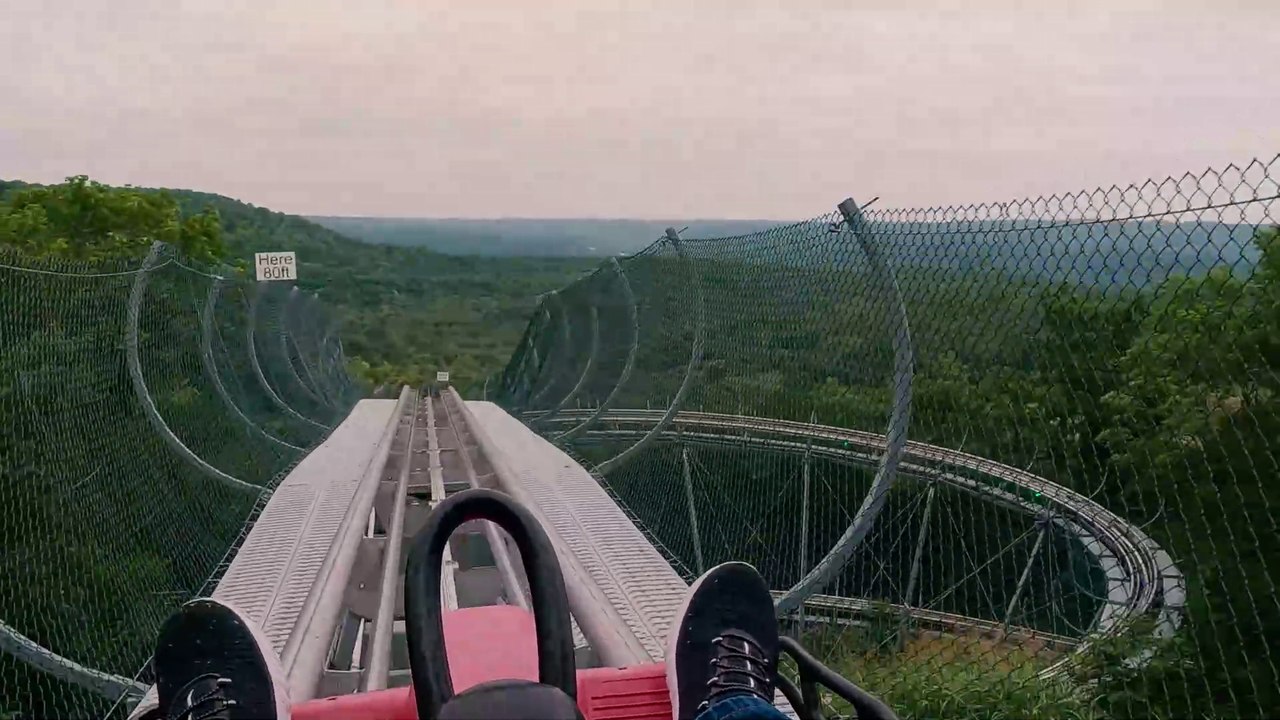 POV of Copperhead Mountain Coaster (Branson, Missouri) - 4K Alpine ...